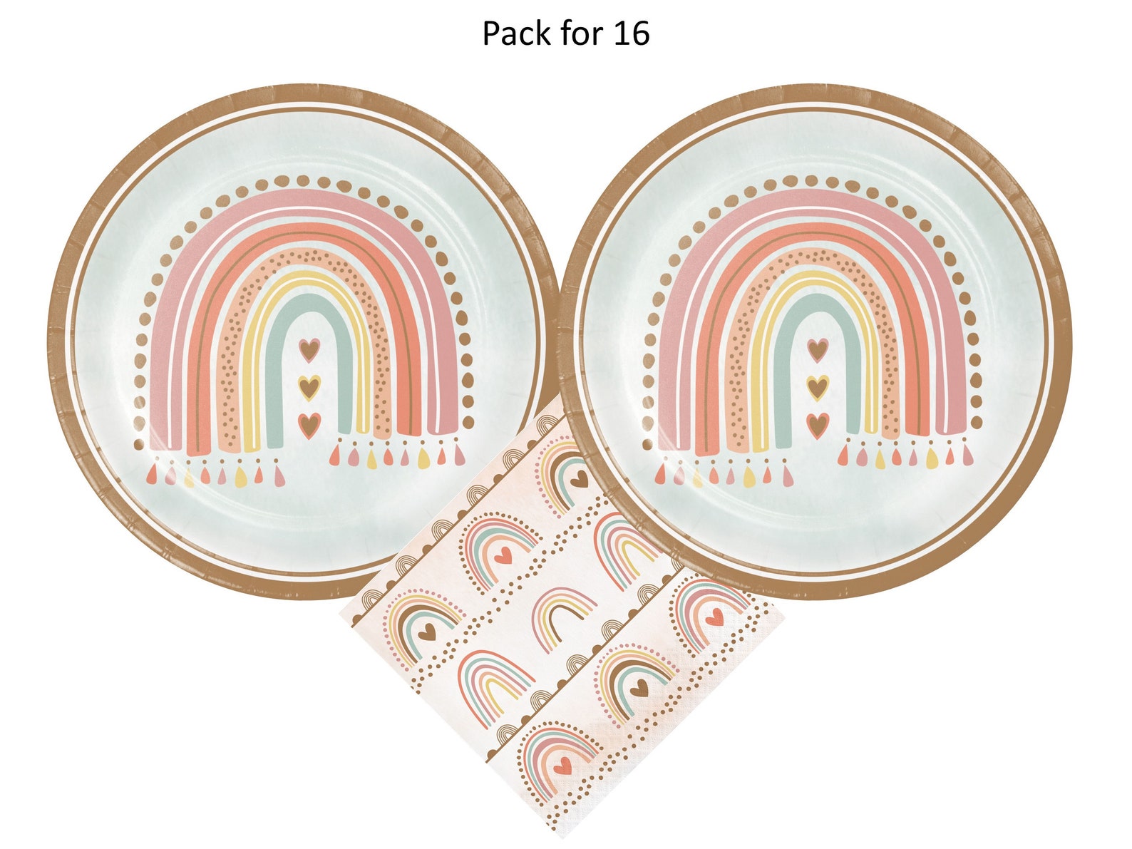 Boho Rainbow Baby Shower & Birthday Party Supplies | Boho Rainbow ...