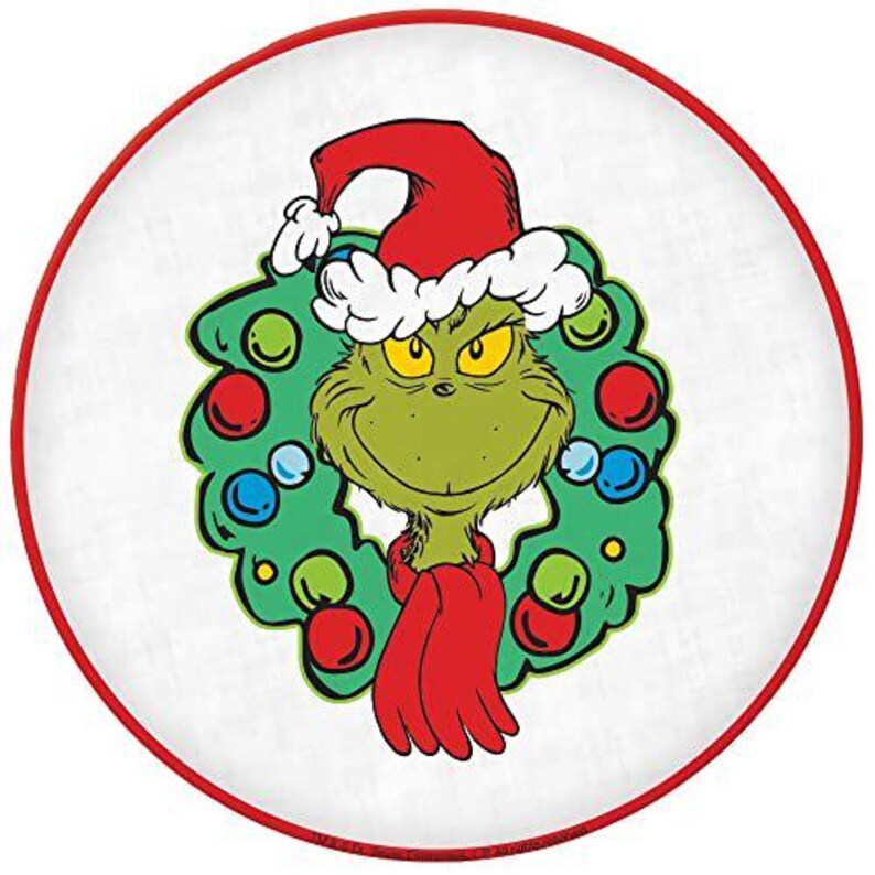 Dr. Seuss the Grinch Christmas Party Supplies Grinch Plates Grinch ...