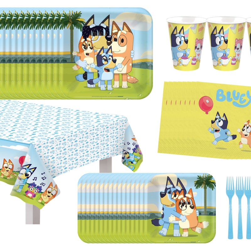 Bluey Party Supplies - Etsy