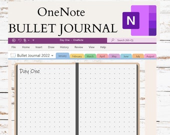 Onenote Bullet Journal | Etsy