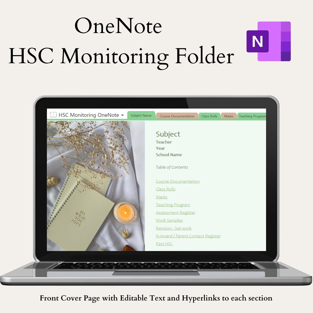Onenote HSC Monitoring Folder | NSW | Digital Monitoring Folder | - Etsy UK