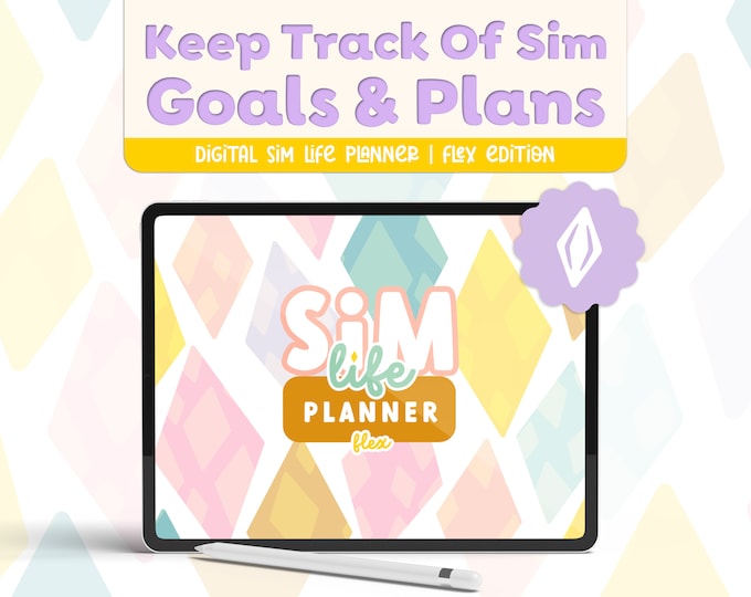 Sims Game Journal & Tracker the Digital Sim Life Planner for Sims 4 ...