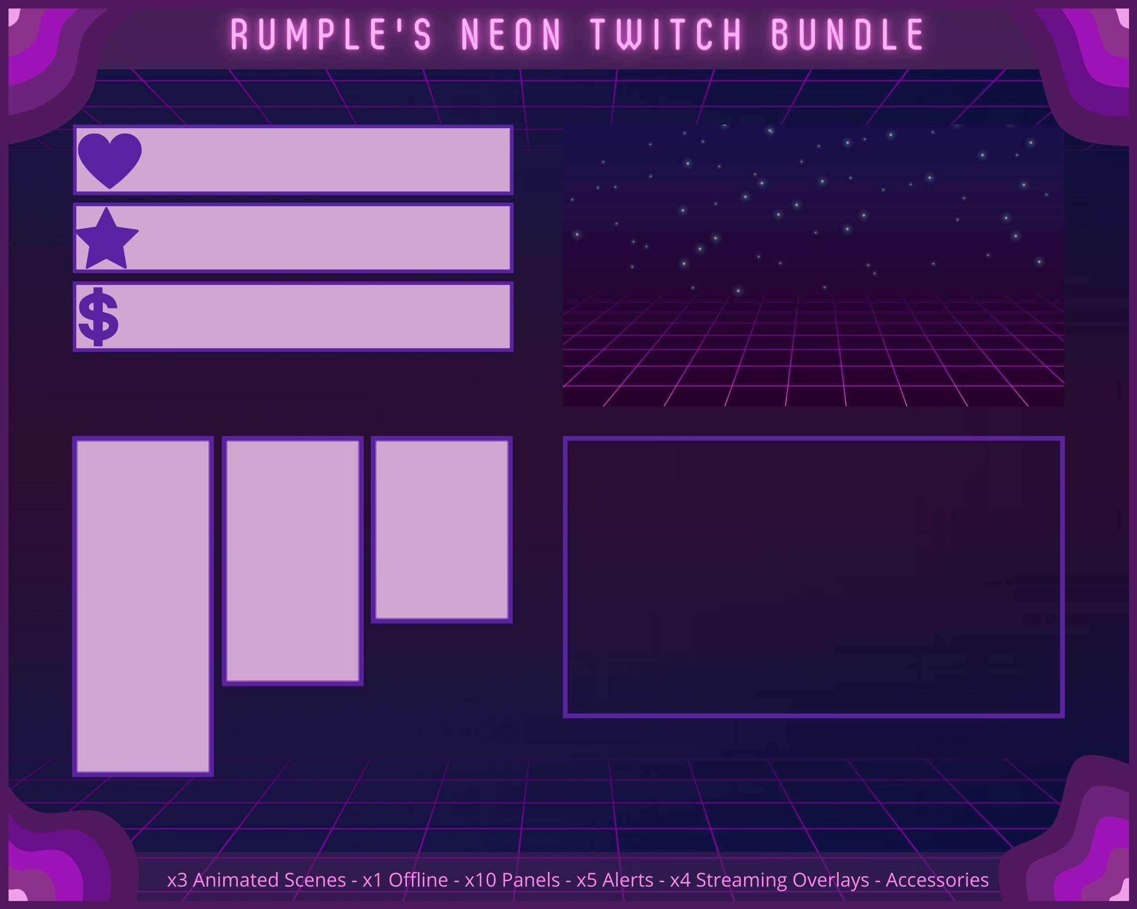 Rumple's NEON Twitch Bundle! | Twitch | Streamer | NEON | Digital ...