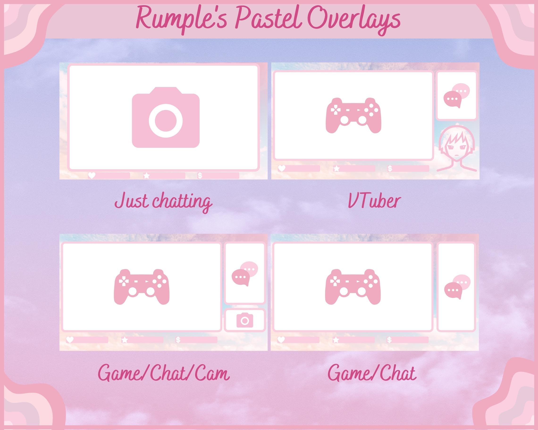 Rumple's Pastel Overlay | Kawaii | Cute | Pink | Overlay | Twitch ...