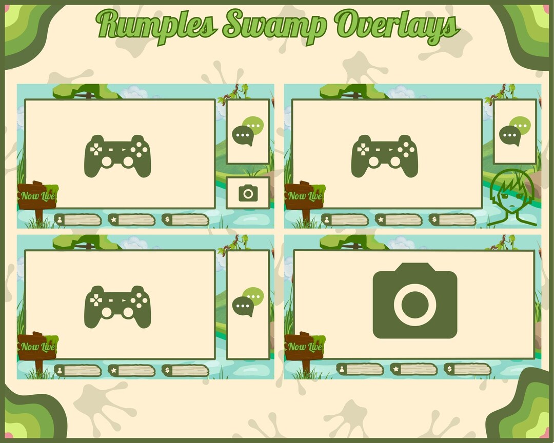 Rumples Swamp Overlays | Frog Overlays | Streaming Overlays | Twitch ...