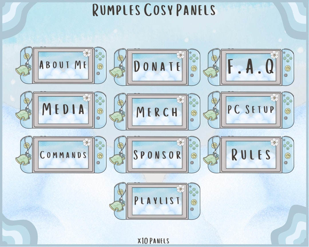 Rumples Cosy Panels | Kawaii | Pastel | Cute | Scenes | Alerts | Twitch ...