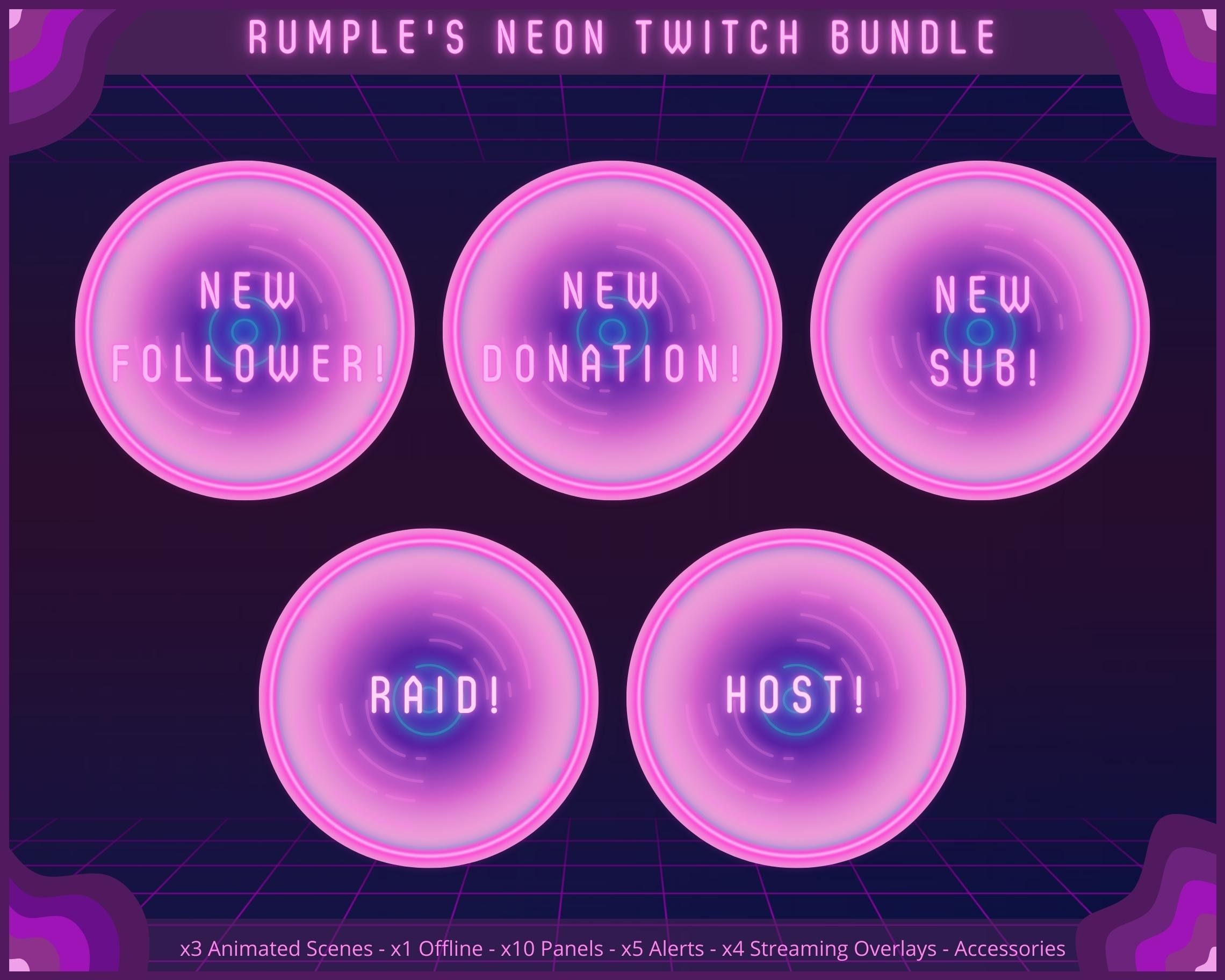 Rumple's NEON Twitch Bundle! | Twitch | Streamer | NEON | Digital ...