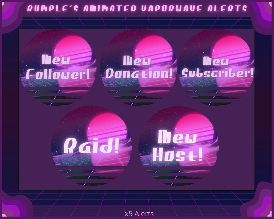 Rumples Animated Vaporwave Scenes | Twitch | Youtube | Vaporwave ...