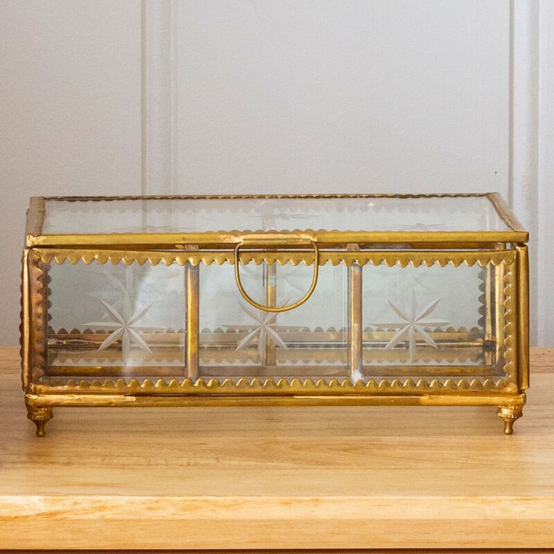 Glass Trinket Boxes - Etsy