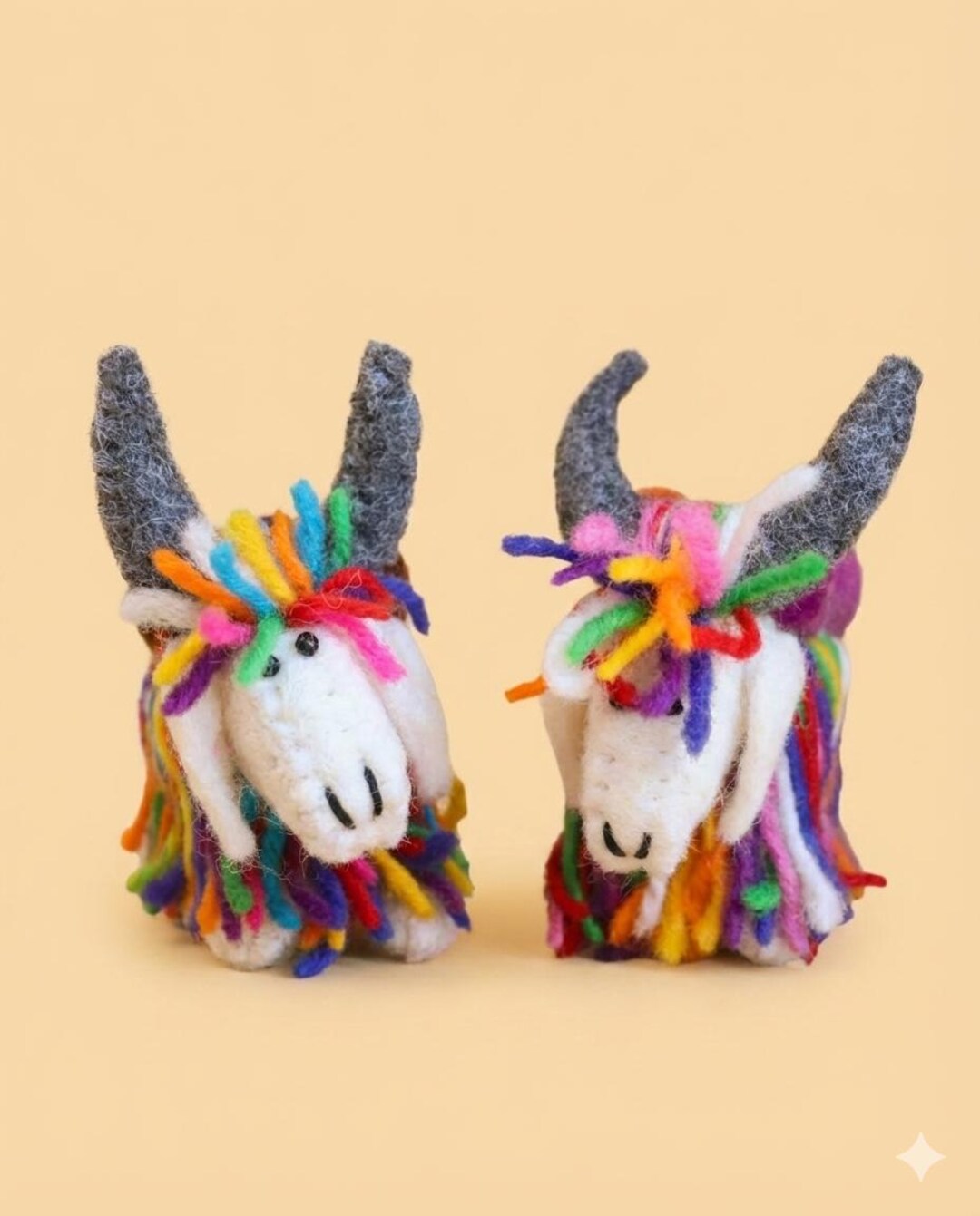 Handmade Felt Yak Toy – Colorful Wool Plush, Nursery Decor - Etsy