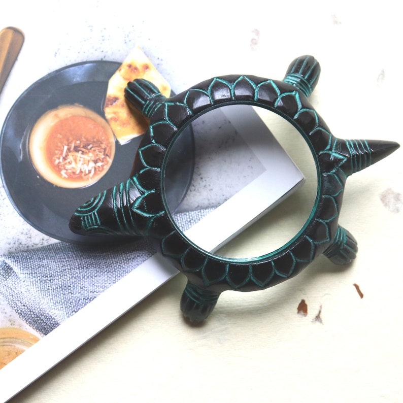 Brass Hand Magnifier Glass Turtle Animal Antique Patina - Etsy