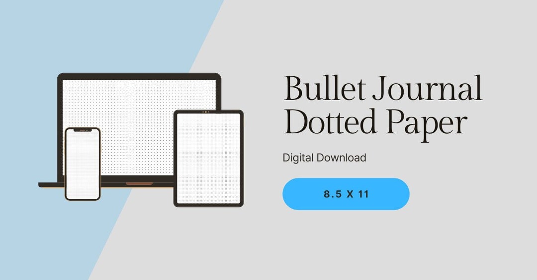 Bullet Journal Dotted Paper - Etsy