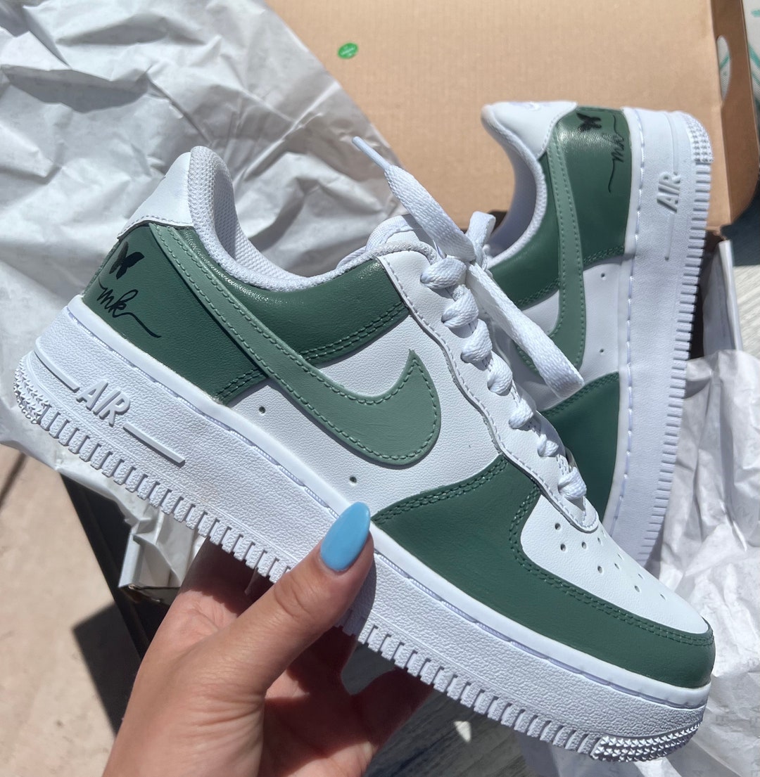 Pick Your Colors - Custom Sage Air Force Ones - Etsy UK