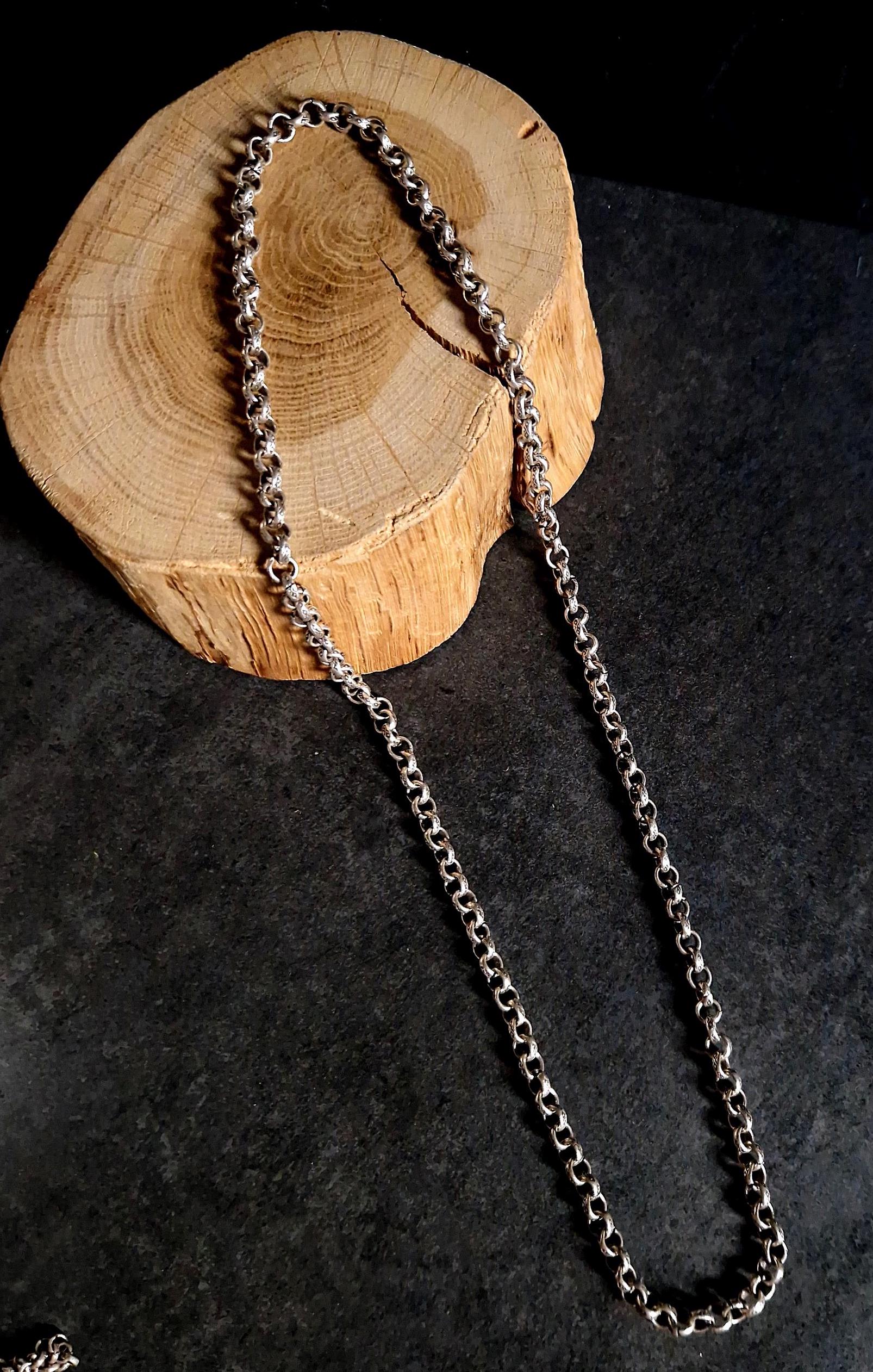 Men's Silver Chain • Hill Tribe Chain • Punk Rock Chain • Rolo Chain ...