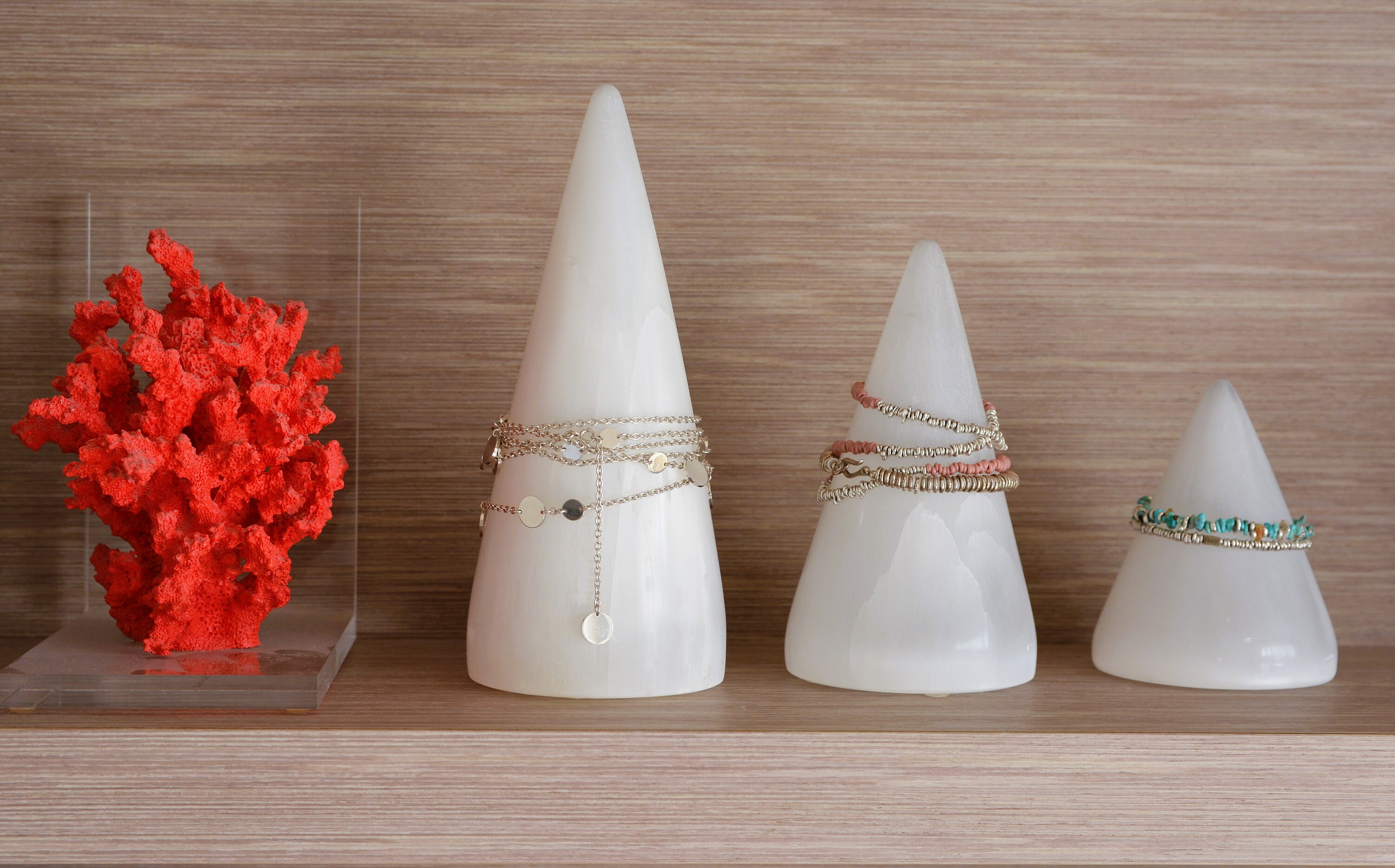 Selenite Tower Bracelet Display Gemstone Display - Etsy