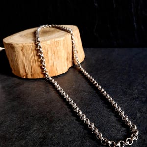 Men's Silver Chain • Hill Tribe Chain • Punk Rock Chain • Rolo Chain ...