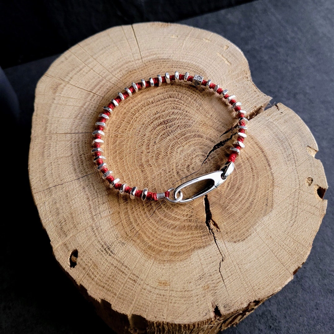 Personalized Friendship Bracelet • Macrame Boho Bracelet • Waxed Cord ...