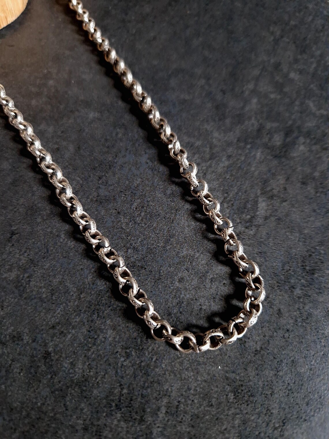 Men's Silver Chain • Hill Tribe Chain • Punk Rock Chain • Rolo Chain ...