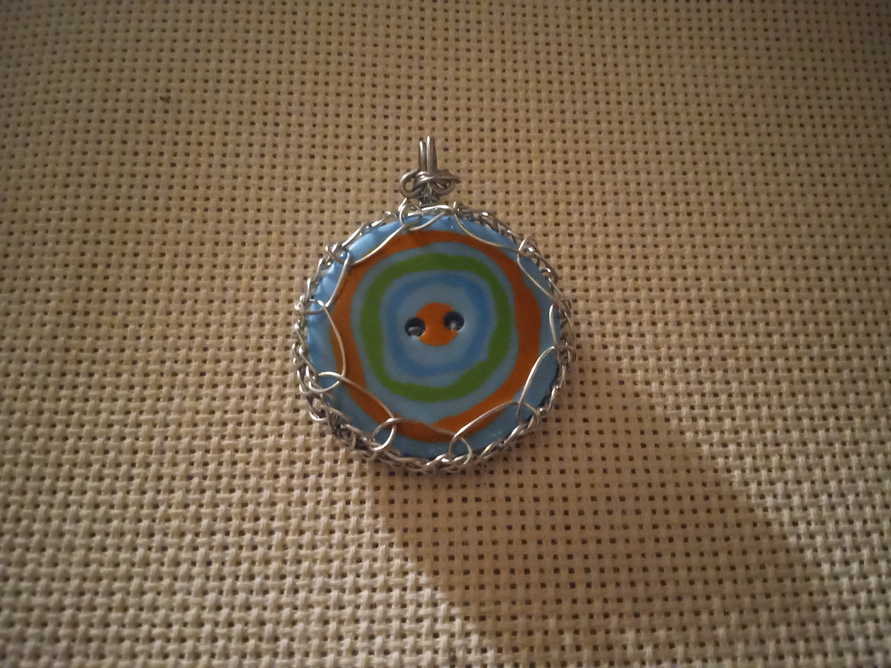 Wire Wrapped Button - Etsy