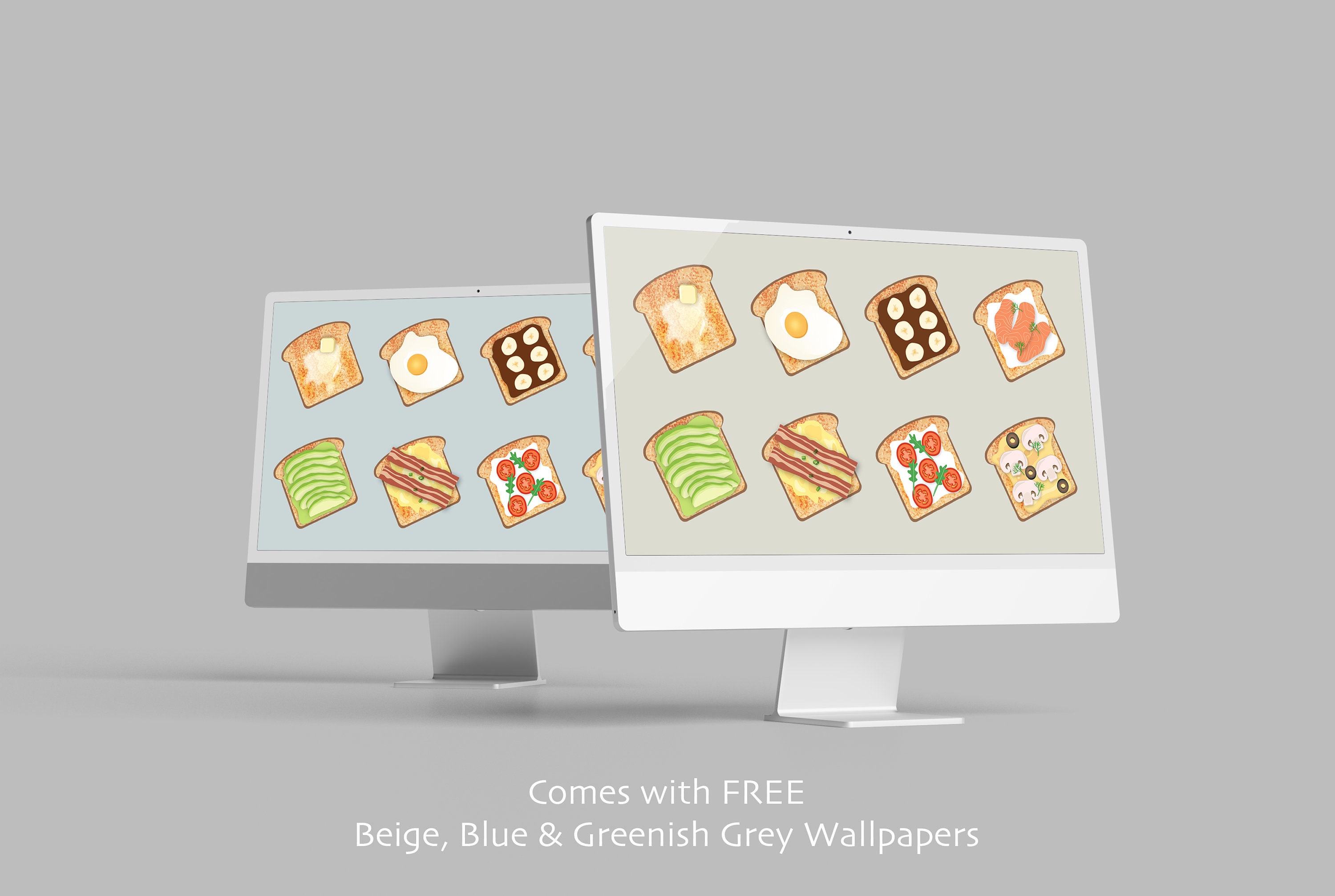8 Aesthetic Toast Desktop Folders | for Macos & Windows | 3 FREE ...