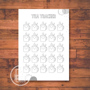 Tea Tracker Sheet | Color in Tea Chart | Tea Lover Journal | PDF File ...