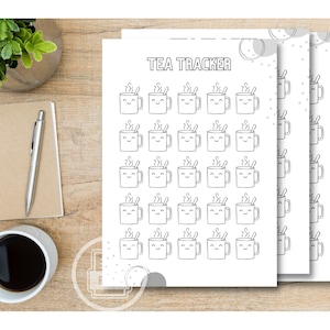 Tea Tracker Sheet | Color in Tea Chart | Tea Lover Journal | PDF File ...