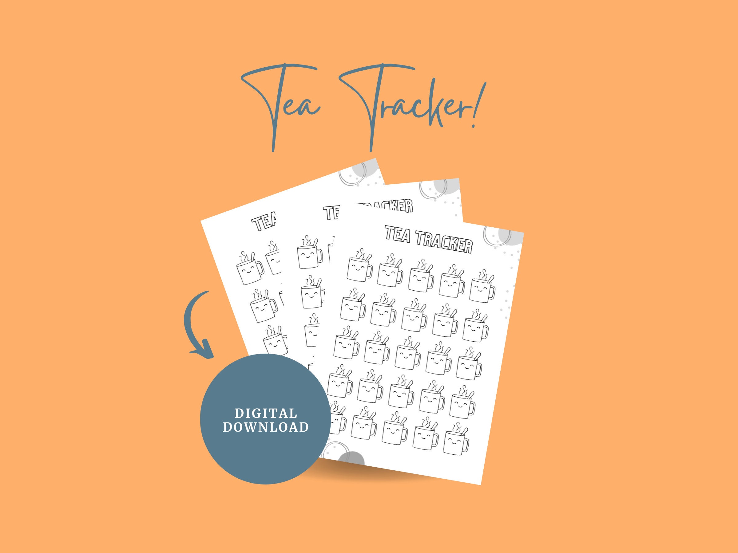 Tea Tracker Sheet | Color in Tea Chart | Tea Lover Journal | PDF File ...