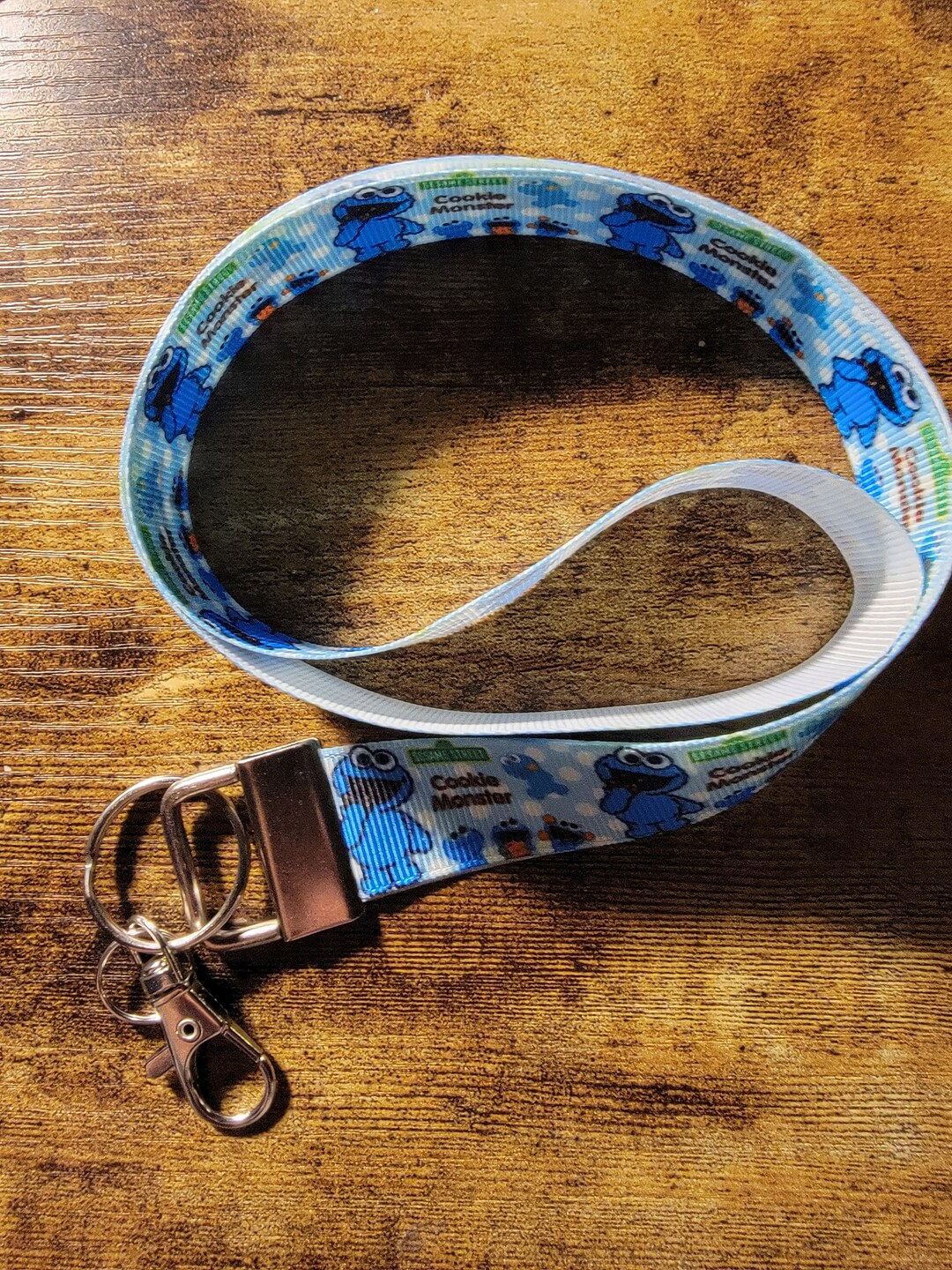 Cookie Monster Lanyard/keychain - Etsy