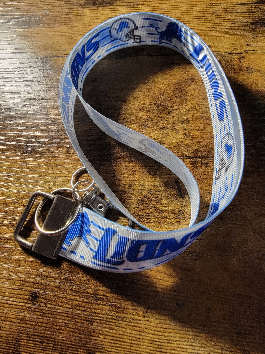 Detroit Lions Lanyard/keychain Badge Holder - Etsy