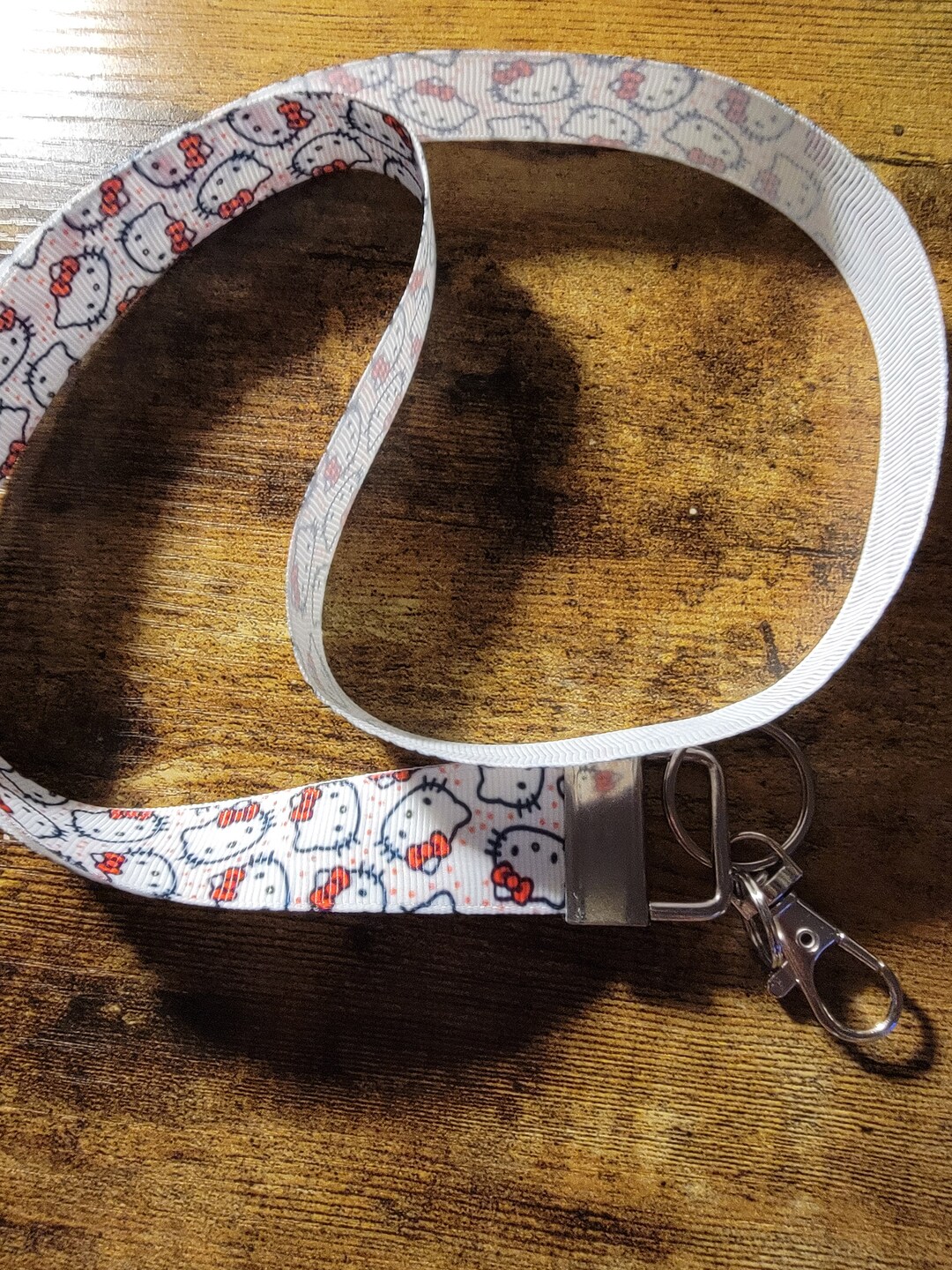 Hello Kitty Lanyard/keychain Badge Holder - Etsy