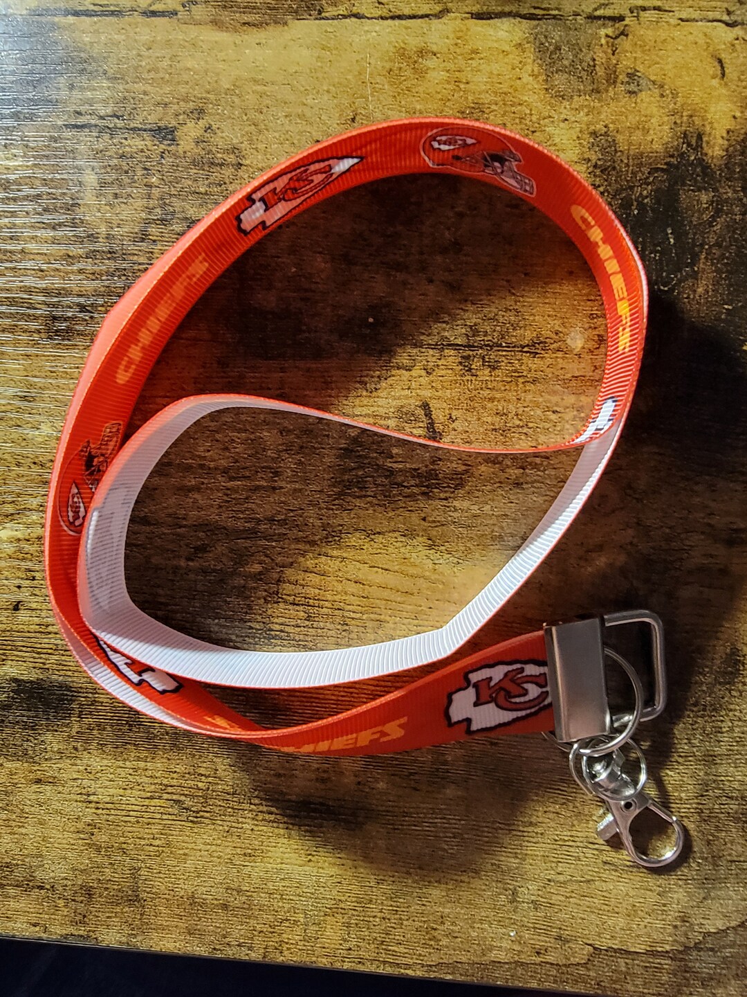 Kansas City Chiefs Lanyard/keychain Badge Holder - Etsy