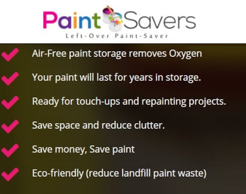 Paint-savers - Left-over Paint Storage Solution - Etsy
