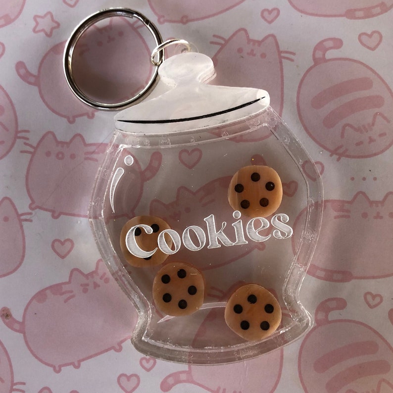 Cookie Jar Shaker Keychain - Etsy