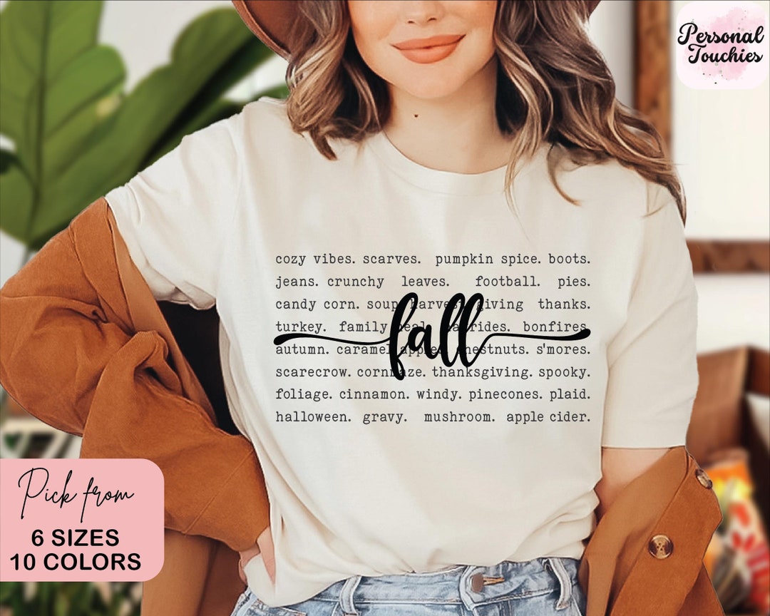 Fall Definition T-shirt, Fall Words Shirt, Trendy Autumn Graphic Tee ...