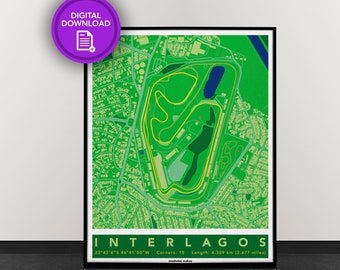 Interlagos Poster - Etsy