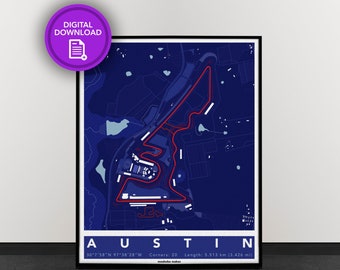 Formula 1 Track Map - Etsy