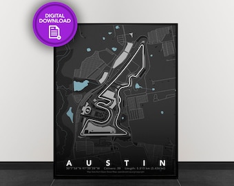 Monaco Grand Prix Print | F1 Poster | Formula 1 Prints | Track Map ...