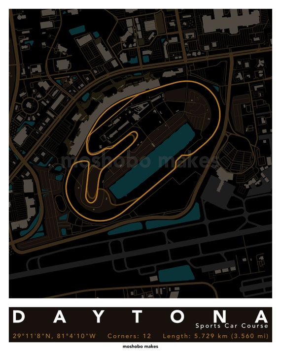 Daytona International Speedway Layout Daytona Speedway Track Map