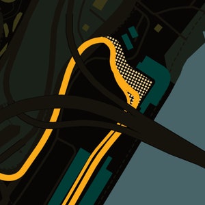 Marina Bay, Singapore | Track Map for Poster Wall Art | Formula 1 ...
