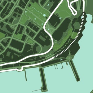 Monaco | Track Map for Poster Wall Art | Formula 1 Poster | Digital ...