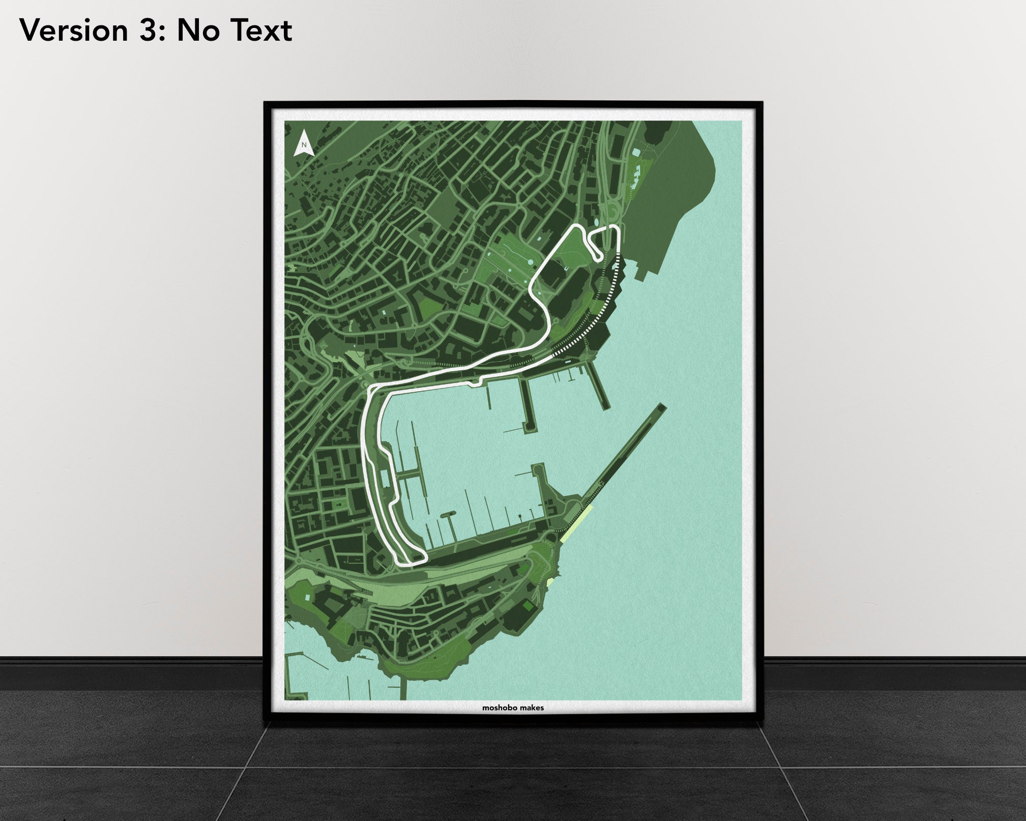 Circuit De Monaco [triple Pack] | Track Map for Poster Wall Art ...