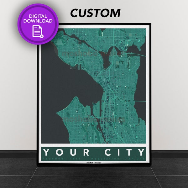 Personalised Map - Etsy