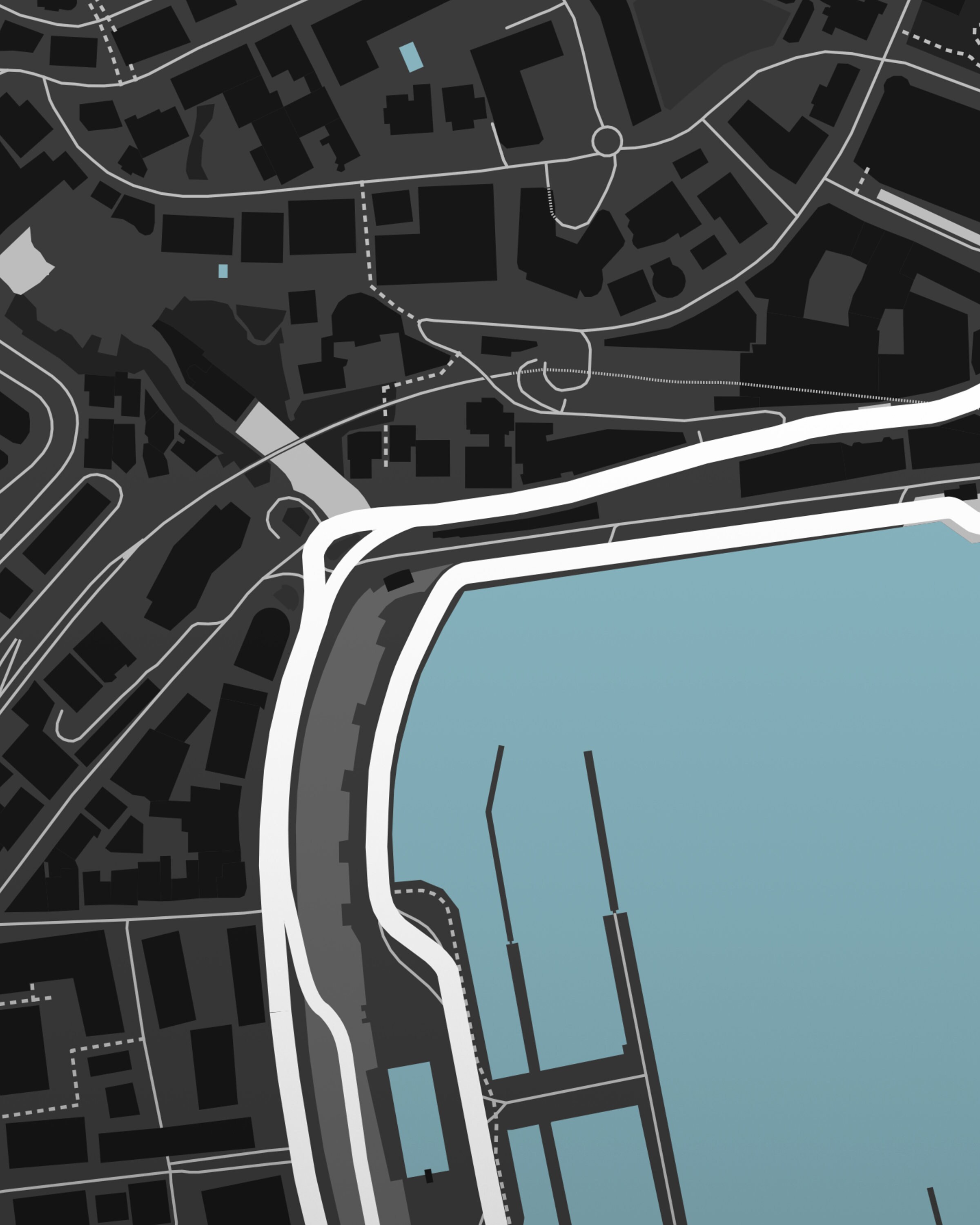 Monaco Grand Prix Print | F1 Poster | Formula 1 Prints | Track Map ...