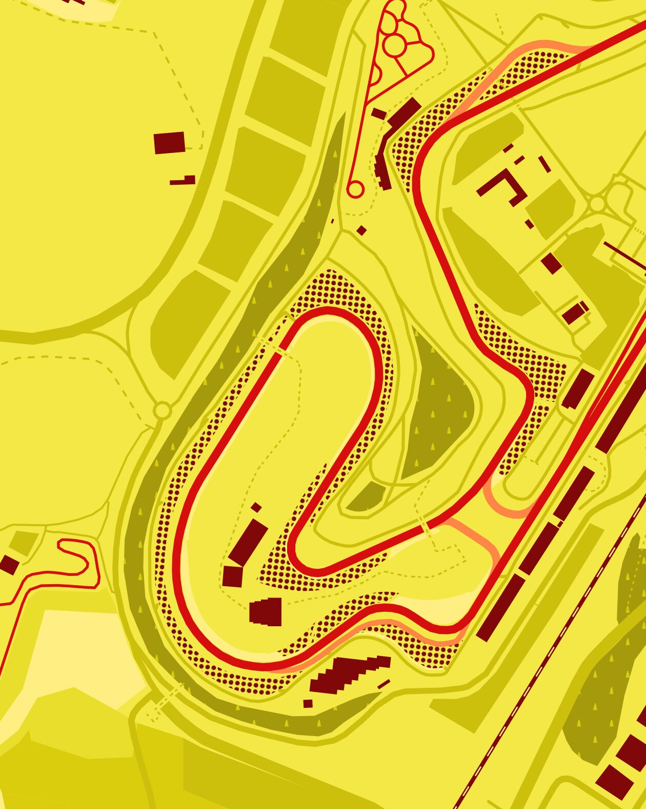 Circuit De Barcelona-catalunya Track Map for Poster Wall Art Formula 1 ...