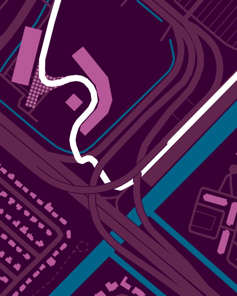 Miami International Autodrome | Track Map for Poster Wall Art | Formula ...