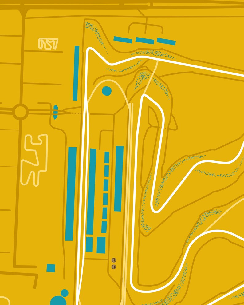 Bahrain International Circuit, Grand Prix Layout | Track Map for Poster ...