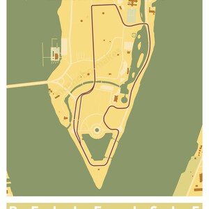 Raceway at Belle Isle | Track Map for Poster Wall Art | IMSA Poster ...