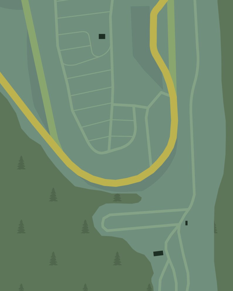 Watkins Glen | Track Map for Poster Wall Art | IMSA, Indycar Poster ...