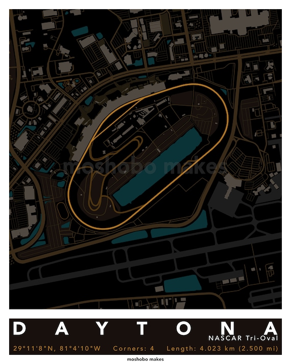 Daytona International Speedway Track Map