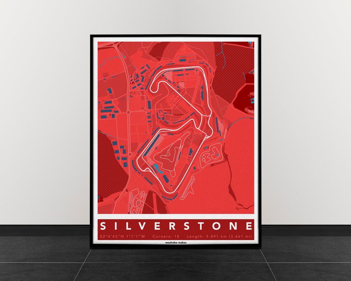 Custom Race Track Map | Digital Download | Personalized Map Poster ...
